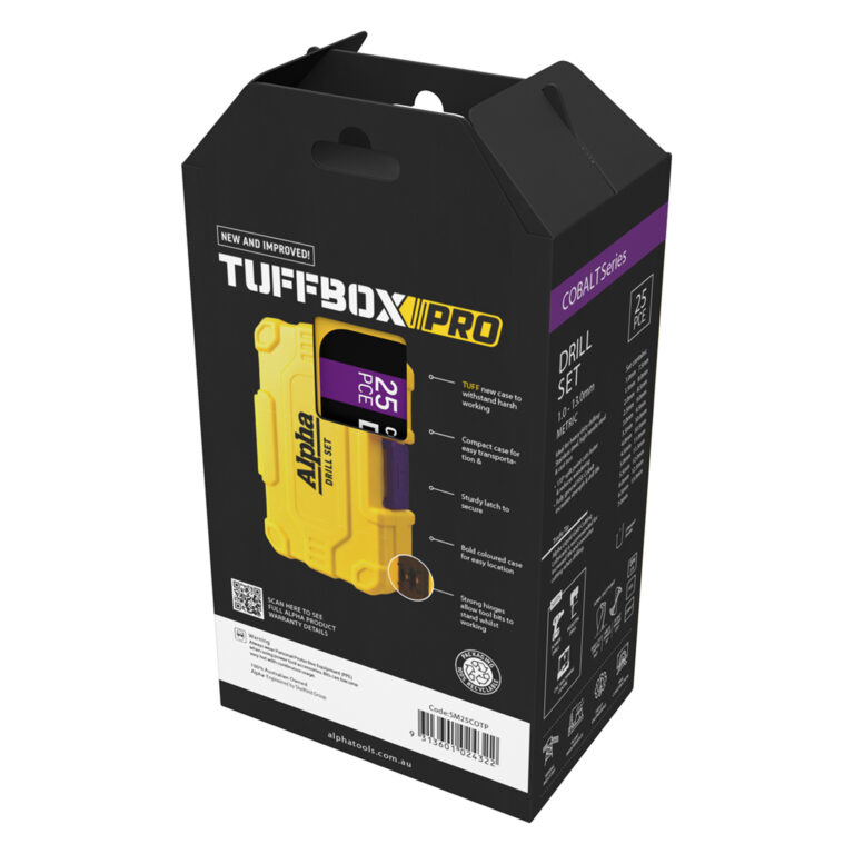 25 Piece | Alpha Cobalt Metric Tuffbox Pro Drill Set - Alpha Tools